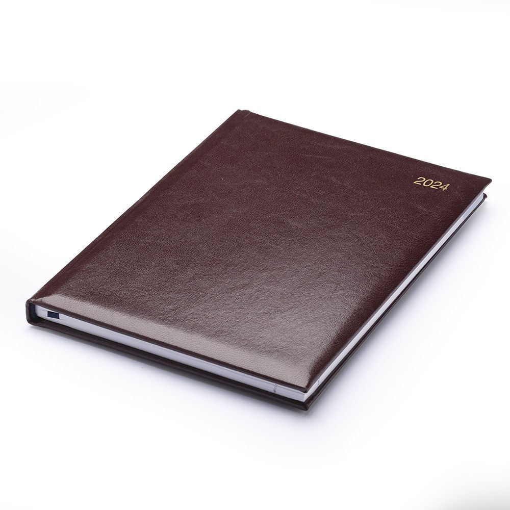 Strata A5 Weekly Diary - White Pages 2024 - Rose Calendars