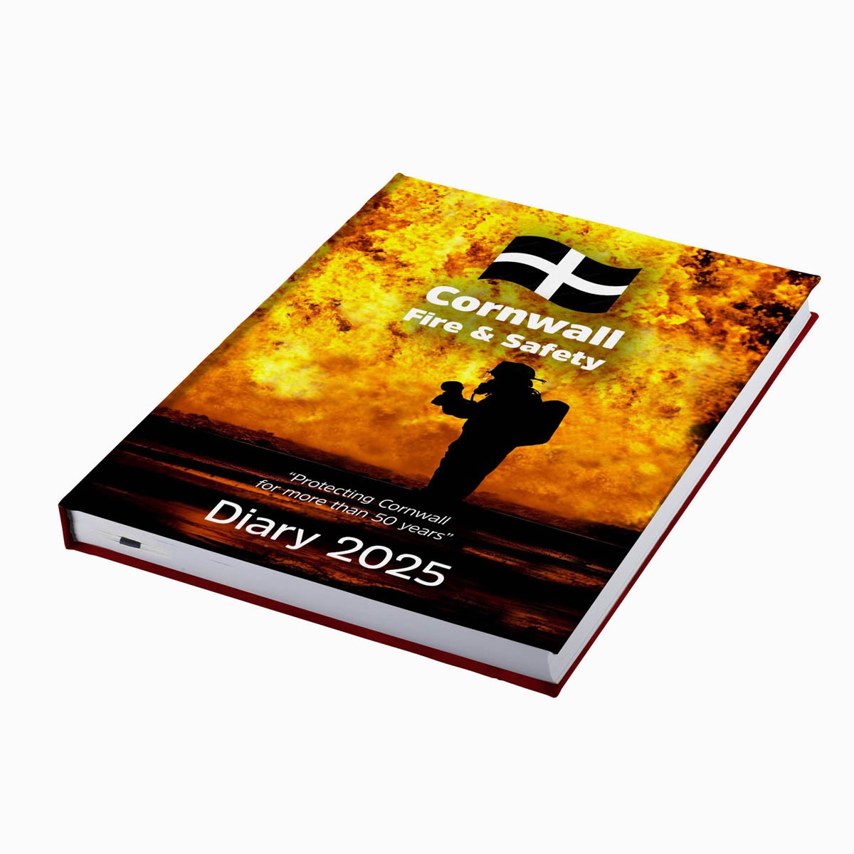 Full Colour Cover A4 Branded Diary - White Pages 2026 - Rose Calendars